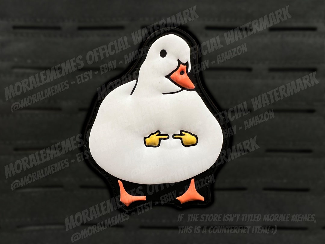 Shy Duck Meme Funny PVC Morale Patch - Etsy