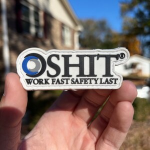 OSH*T Funny PVC Morale Patch - Etsy
