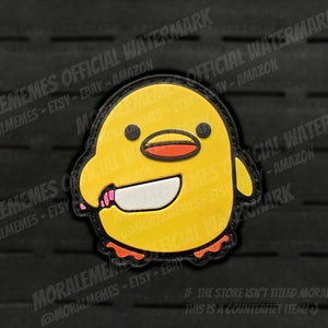 Baby Chick With Knife Meme Funny PVC Morale Patch - Etsy