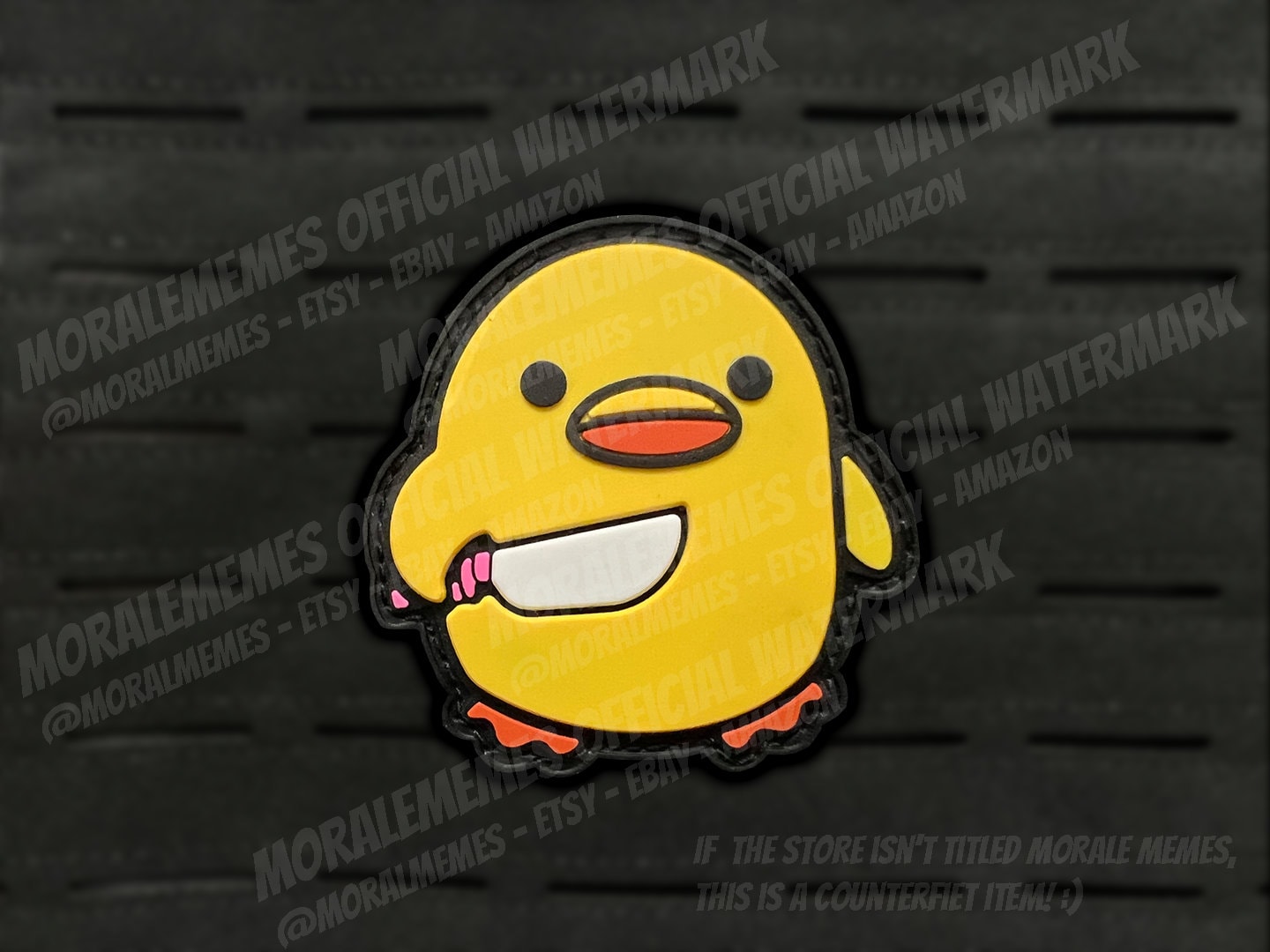 Baby Chick With Knife Meme Funny PVC Morale Patch - Etsy Ireland