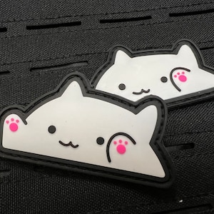 Cute Cat Meme Funny PVC Morale Patch - Etsy