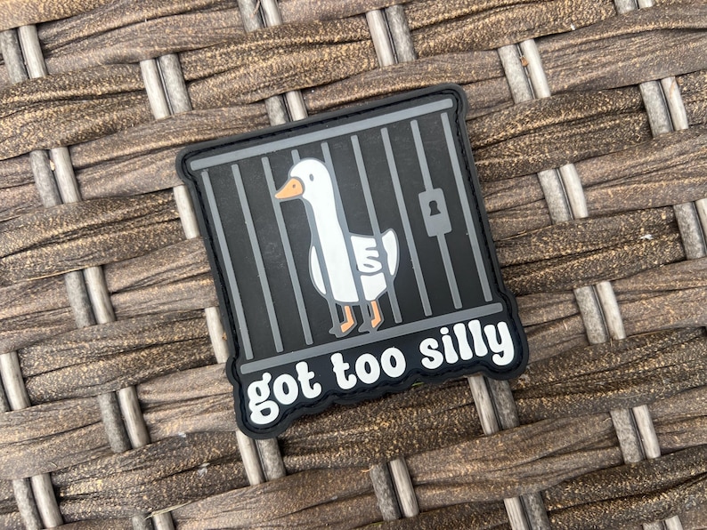 Got Too Silly Goose Meme Funny PVC Morale Patch - Etsy