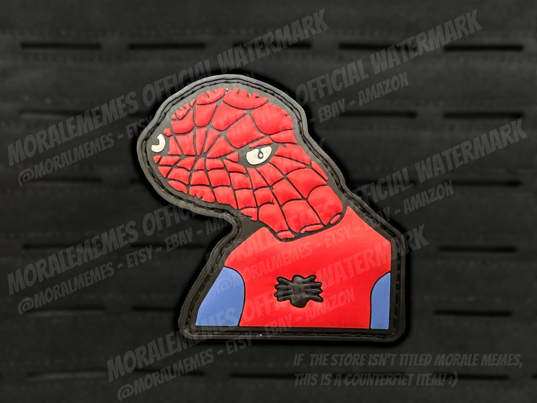 Spooderman Meme Funny PVC Morale Patch - Etsy