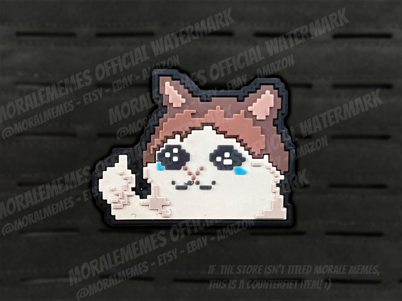 8bit Crying Thumbs up Cat Meme Funny PVC Morale Patch - Etsy Australia