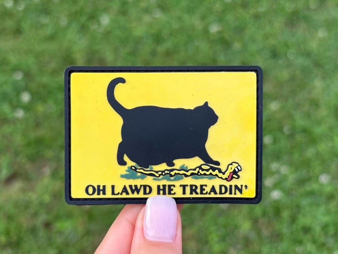 Oh Lawd He Treadin Meme Funny PVC Morale Patch - Etsy