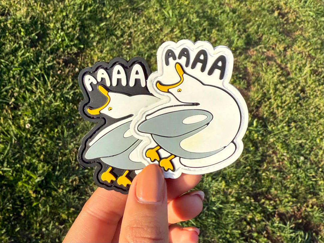 AAAA Bird Meme Funny 3D Rubber PVC Morale Patch for Bags, Hats, Jackets ...