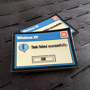 Task Failed Successfully Meme Funny PVC Morale Patch - Etsy