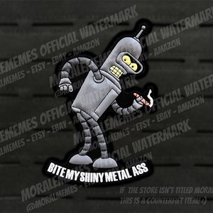 Bite My Shiny Metal Meme Funny PVC Morale Patch - Etsy