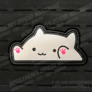 Cute Cat Meme Funny PVC Morale Patch - Etsy