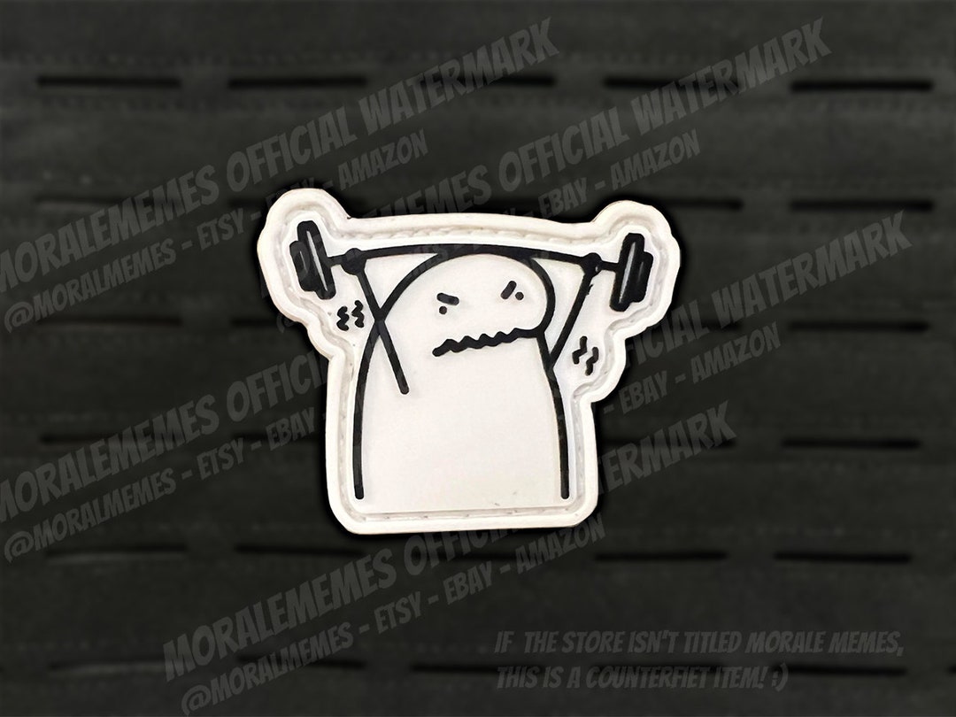 Gym Motivation Meme Funny PVC Morale Patch - Etsy