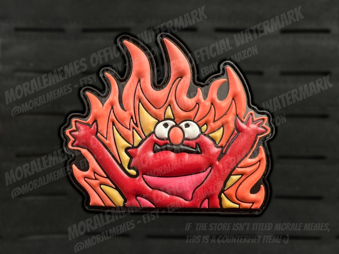 Hell Fire Hellmo Meme Funny PVC Morale Patch - Etsy