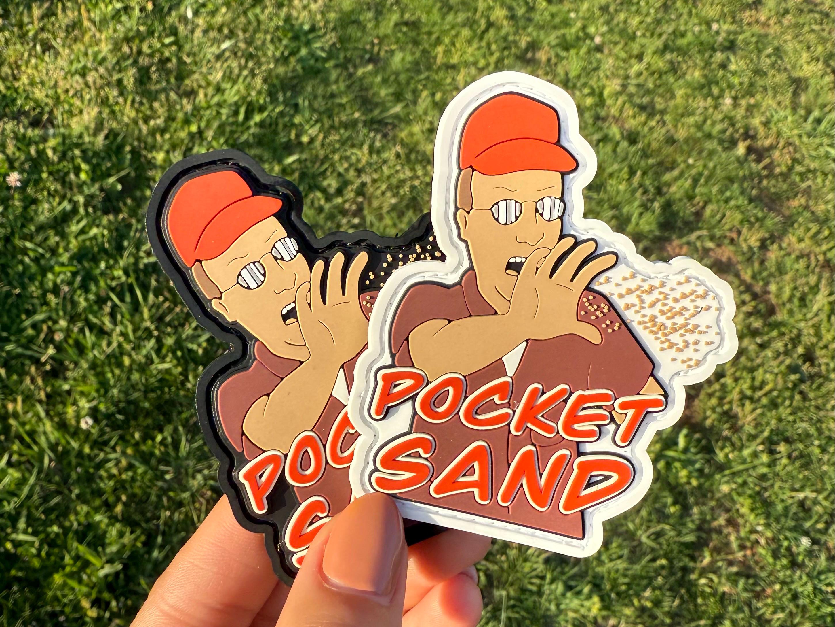 Pocket Sand Meme Funny 3D Rubber PVC Morale Patch for Bags, Hats ...