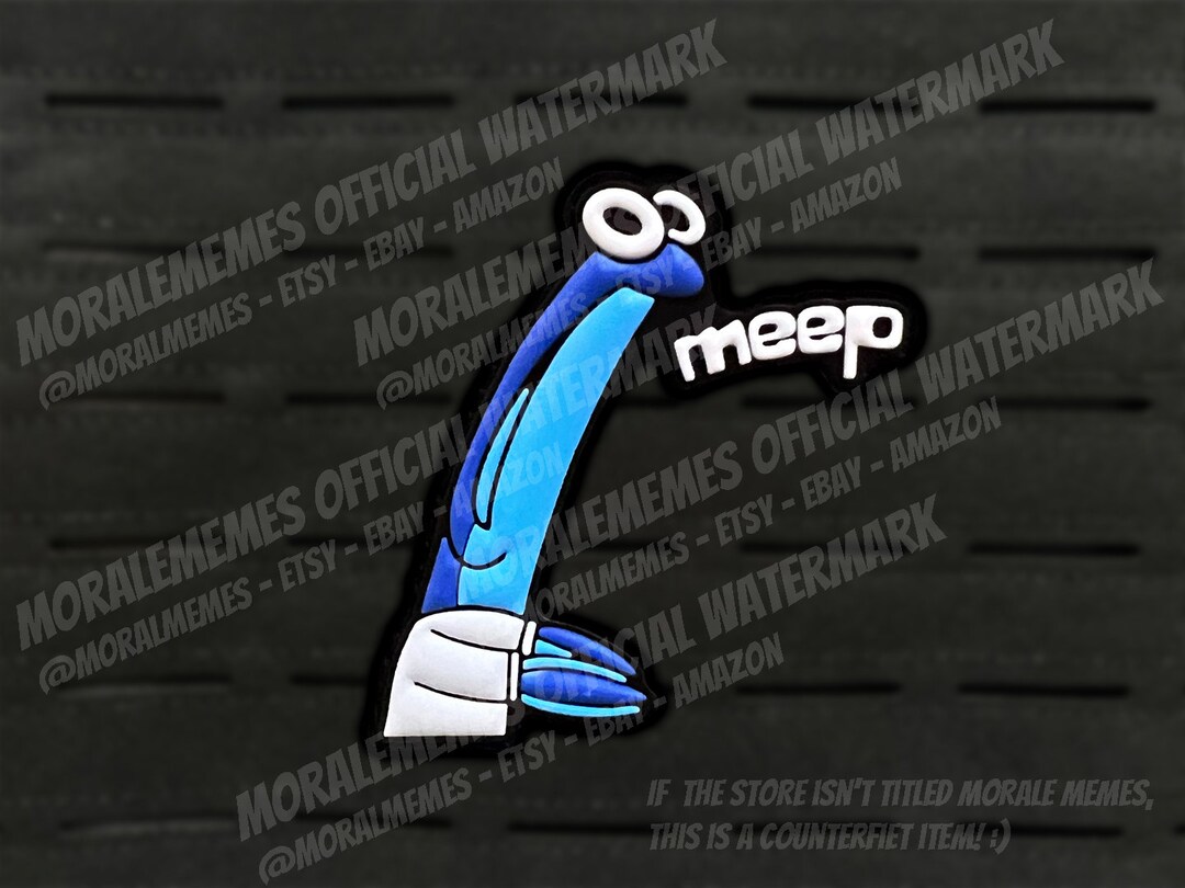Meep Fish Meme Funny PVC Morale Patch - Etsy