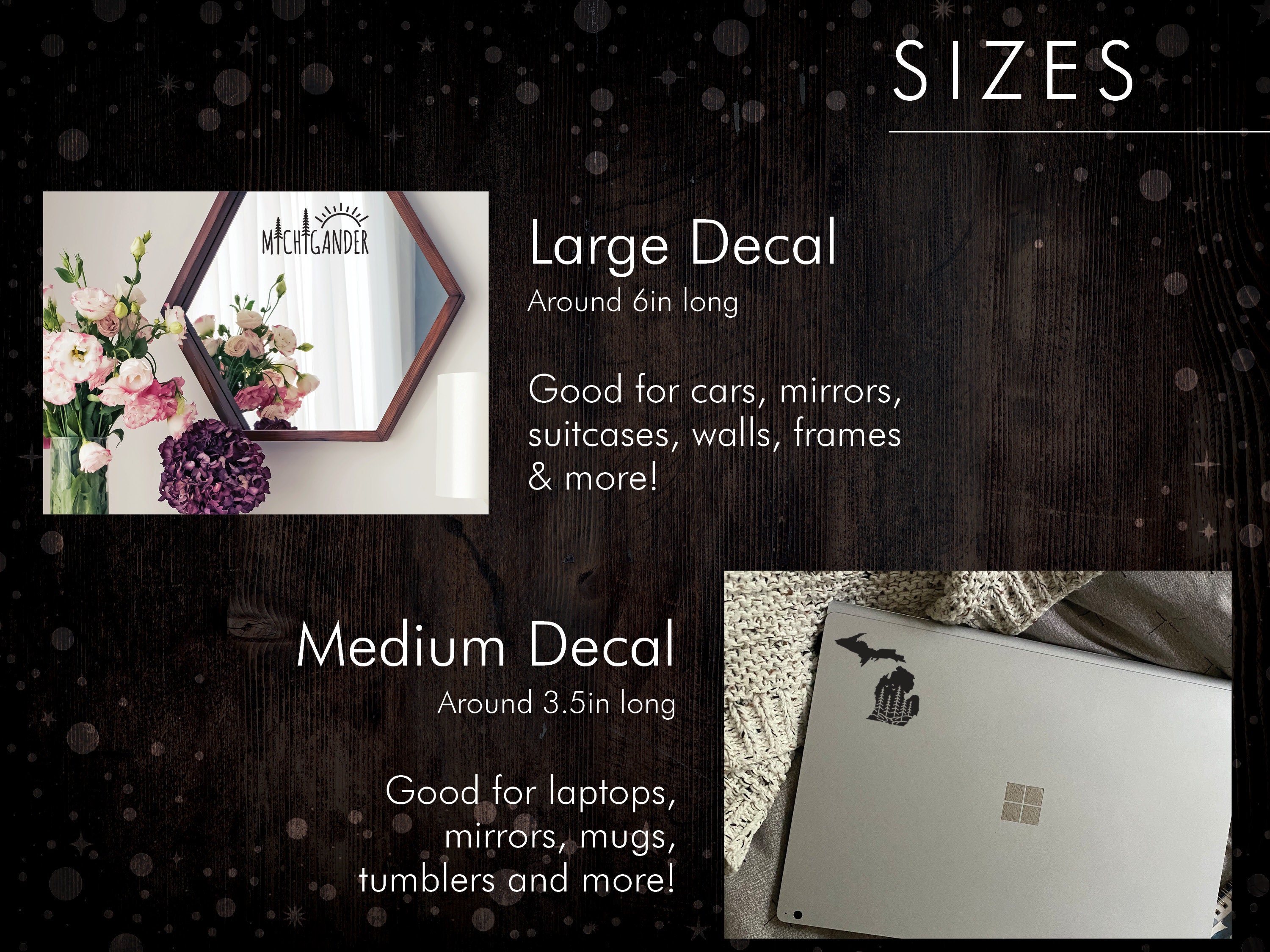 Michigan Decal Set | MI Stickers | Mitten Decal Sticker | Home State ...