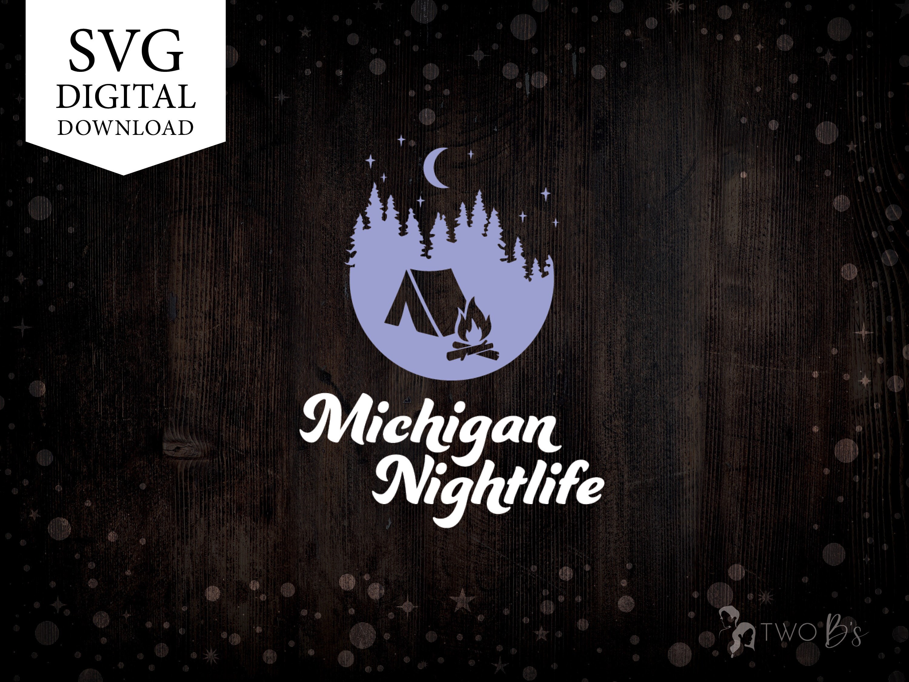 Michigan Camping Decal, Nightlife Svg for Cricut, Digital Download - Etsy