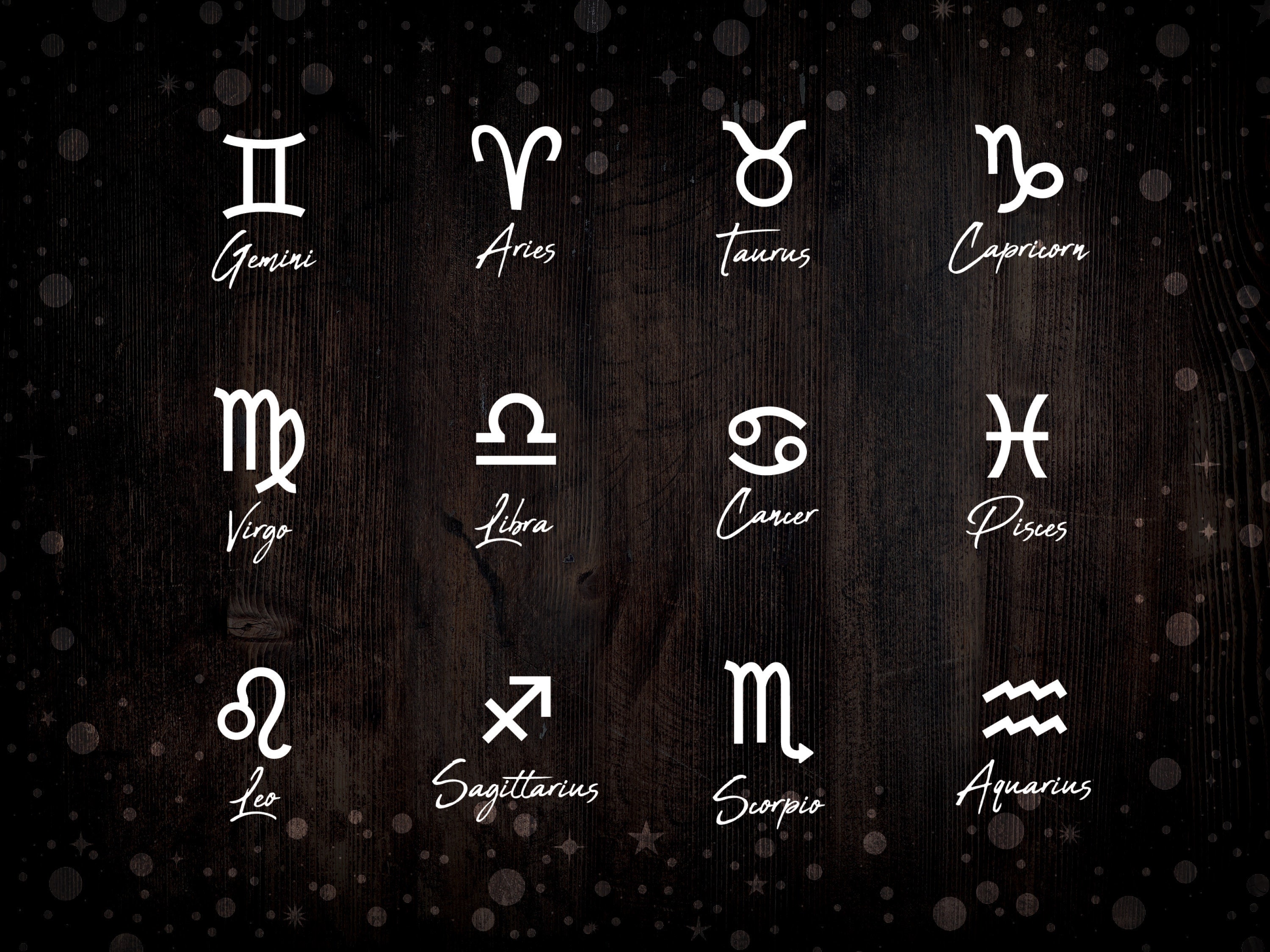 Simple Zodiac Decals | Zodiac Sign | Custom Decals | Vinyl Decal ...