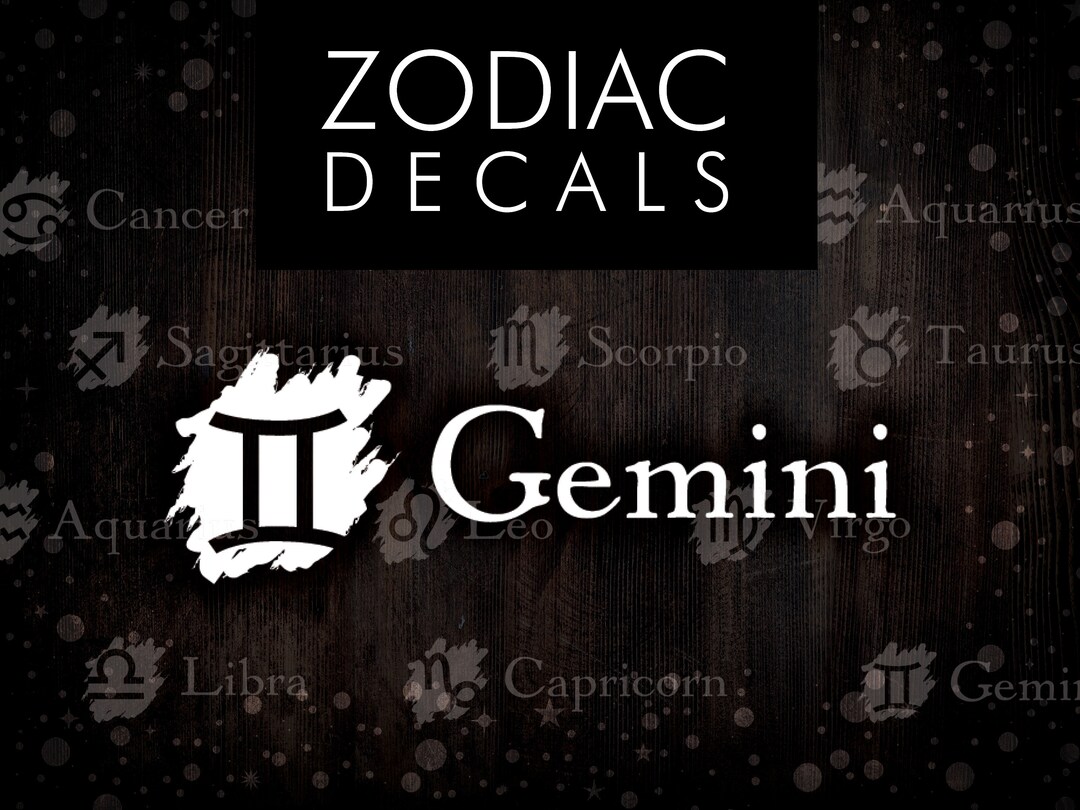 Zodiac Decals | Zodiac Sign | Custom Decals | Vinyl Decal | Stickers ...