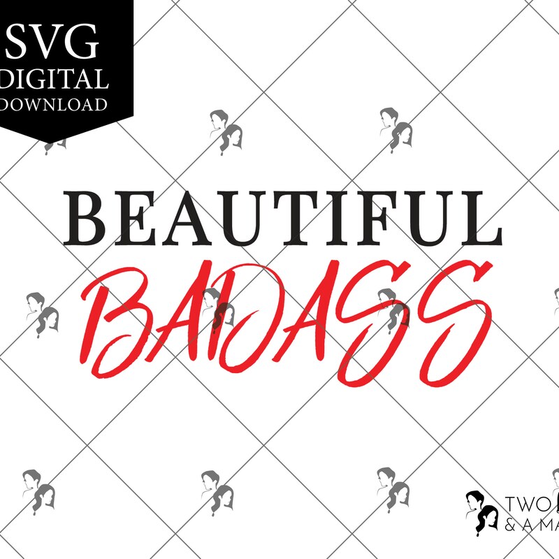 Beautiful Badass Png - Etsy