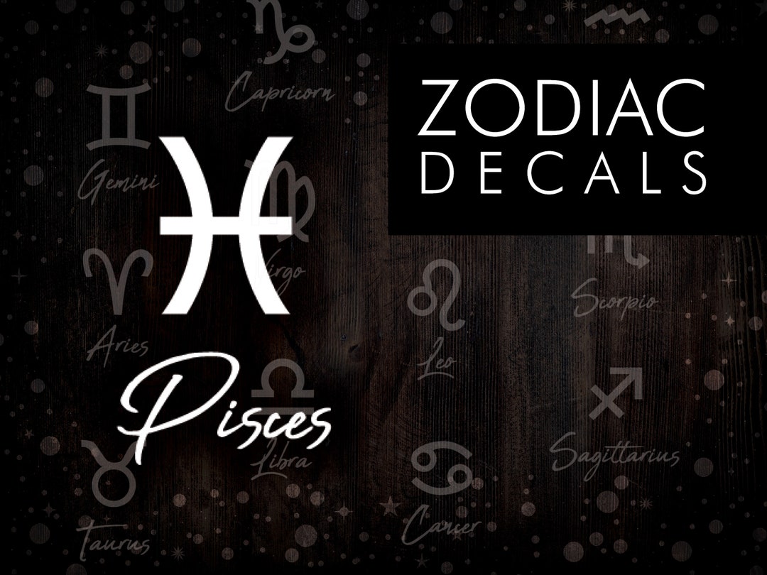 Simple Zodiac Decals | Zodiac Sign | Custom Decals | Vinyl Decal ...