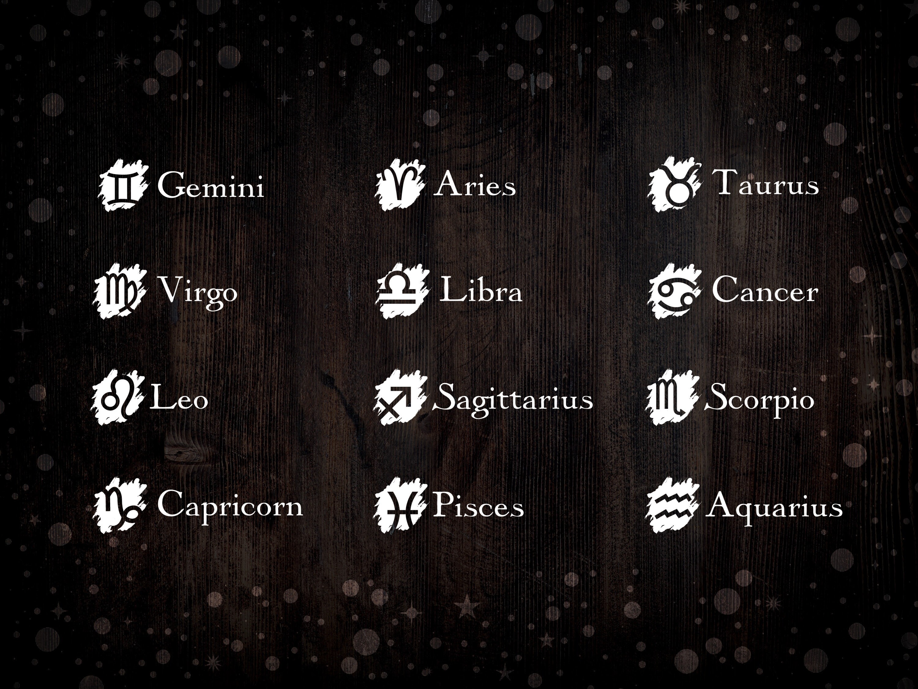 Zodiac Decals | Zodiac Sign | Custom Decals | Vinyl Decal | Stickers ...