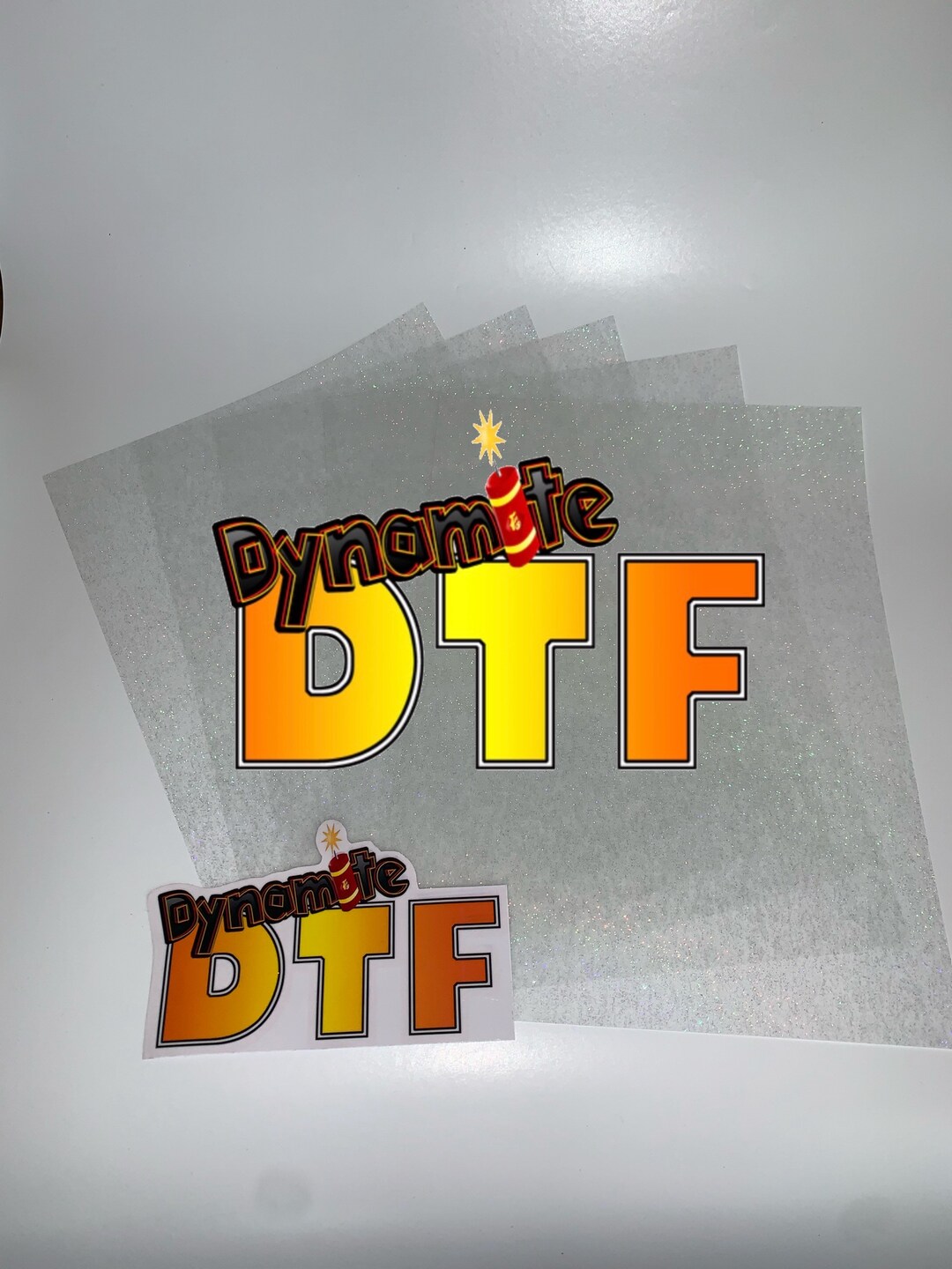 New: A4 Size GLITTER DTF P.E.T. Film A4 Sheets. Approx 8.25 Inches X 11 ...