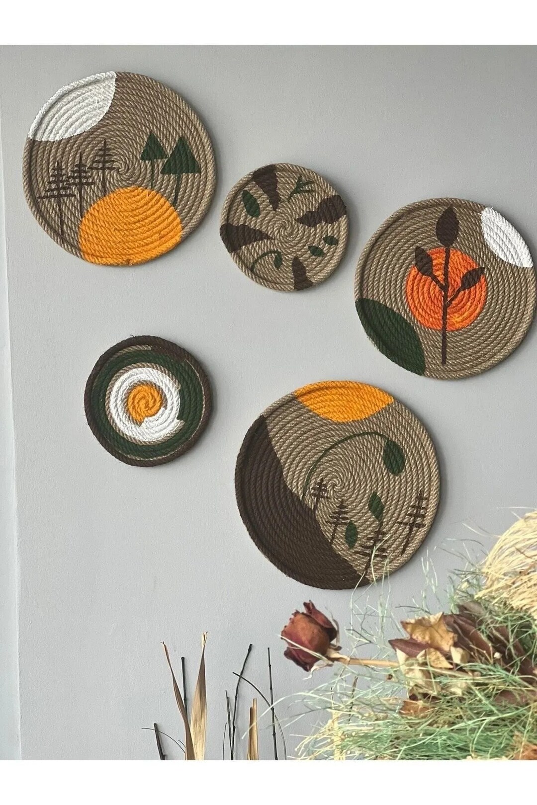 Design African Plate Bohemian 5 Piece Set - Etsy