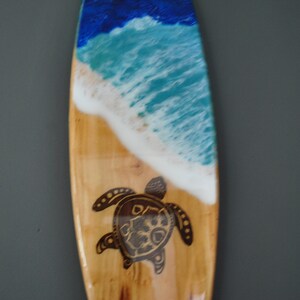 Ocean Surfboard With Hawaiian Sea Turtle Art - Etsy