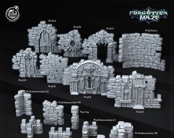 Tabletop Miniature Walls - Etsy