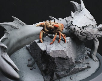 Eel Hydra 3D Printed / Miniature / Tabletop / Fantasy / D&D - Etsy