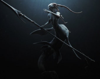 Eel Hydra 3D Printed / Miniature / Tabletop / Fantasy / D&D - Etsy