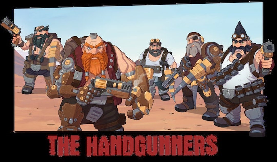 The Handgunners Dwarf Squad 3D Printed / Miniature / Tabletop / D&D ...