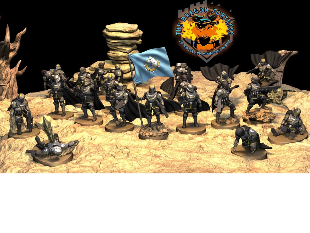 HELL DIVERS 3D Printed / Miniature / Tabletop / Sci-fi / DEMOCRACY ...
