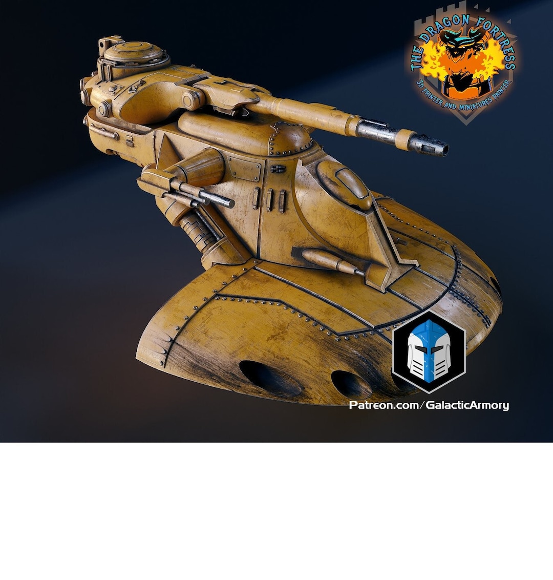 AAT DROIDS TANK 3D Printed / Miniature / Tabletop / Sci-fi / Star Wars ...