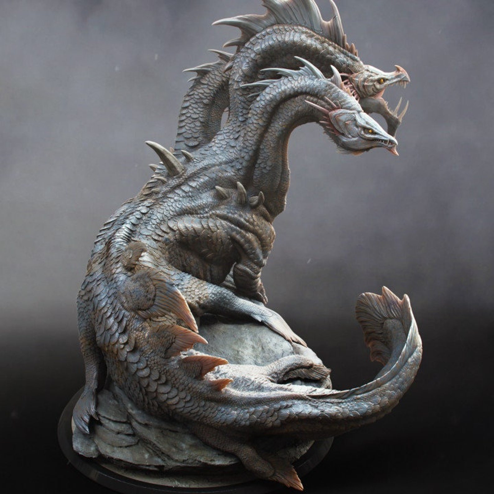 Eel Hydra 3D Printed / Miniature / Tabletop / Fantasy / D&D - Etsy