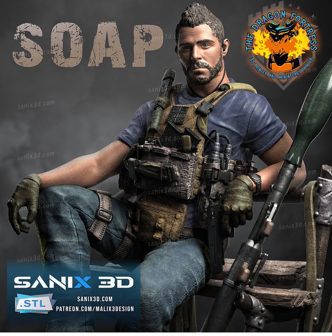 Captain Soap Display Statue / COD / Sci-fi / Call of Duty / - Etsy