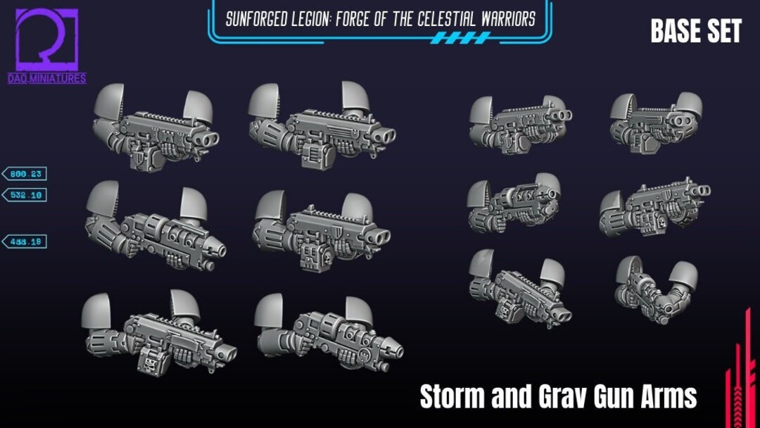 Sunforged Base Weapon Set / Space Marines / War-game / Tabletop ...