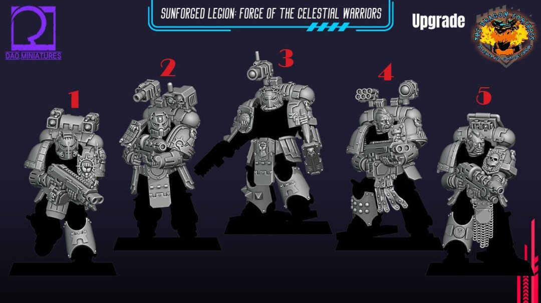 Sunforged Kitbashing Ready Set / Space Marines / War-game / Tabletop ...