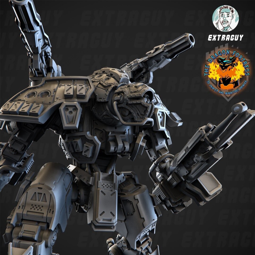 Giant Titan Poseable 3D Print / Knight / Titan / Warlord / Tabletop ...