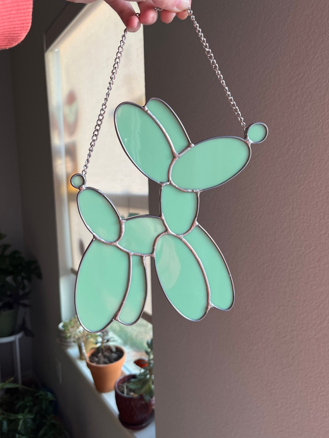 Stained Glass Balloon Dog - Etsy
