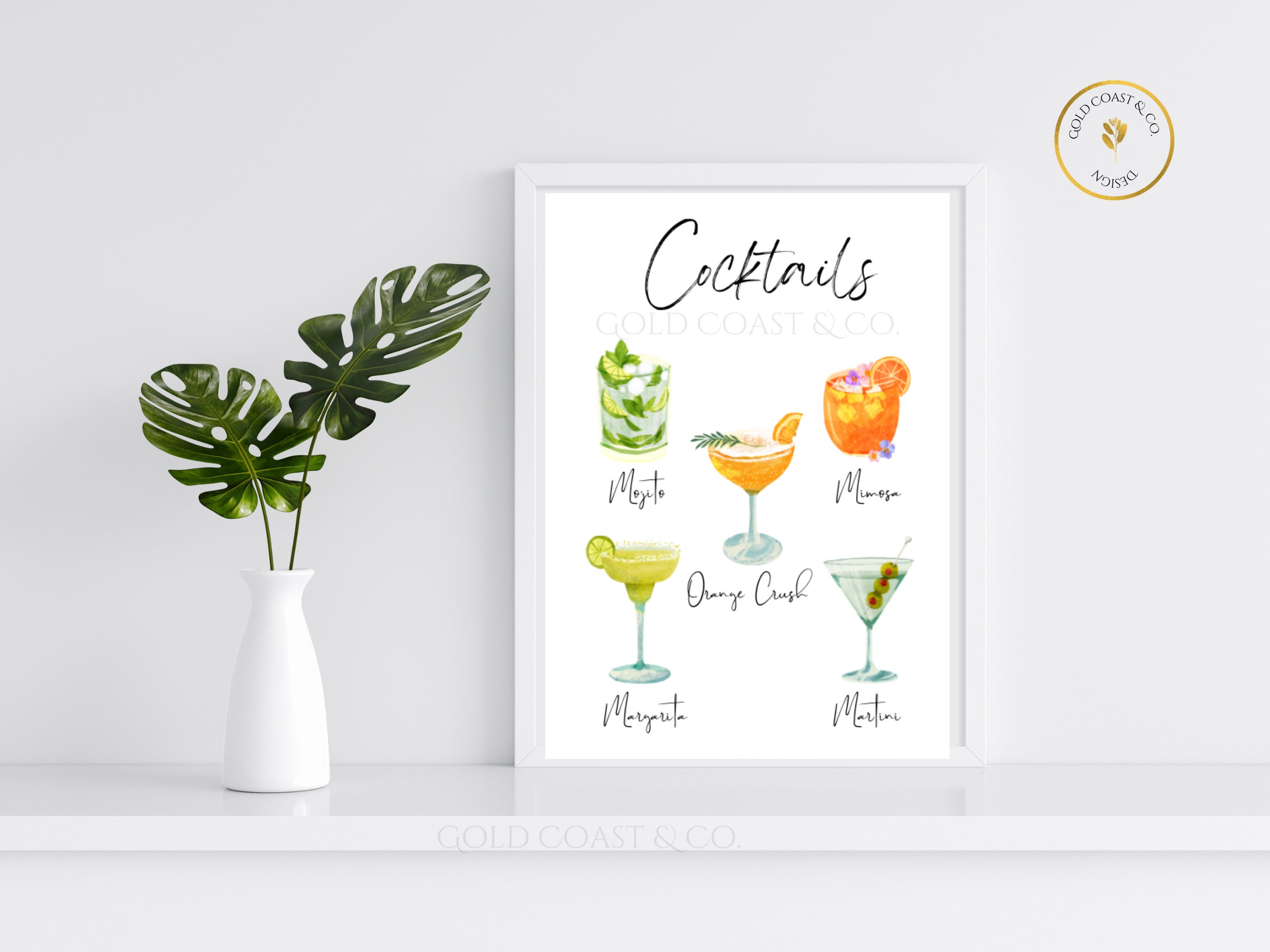 Printable Drink Menu Template | Editable Drinks Wedding Sign ...
