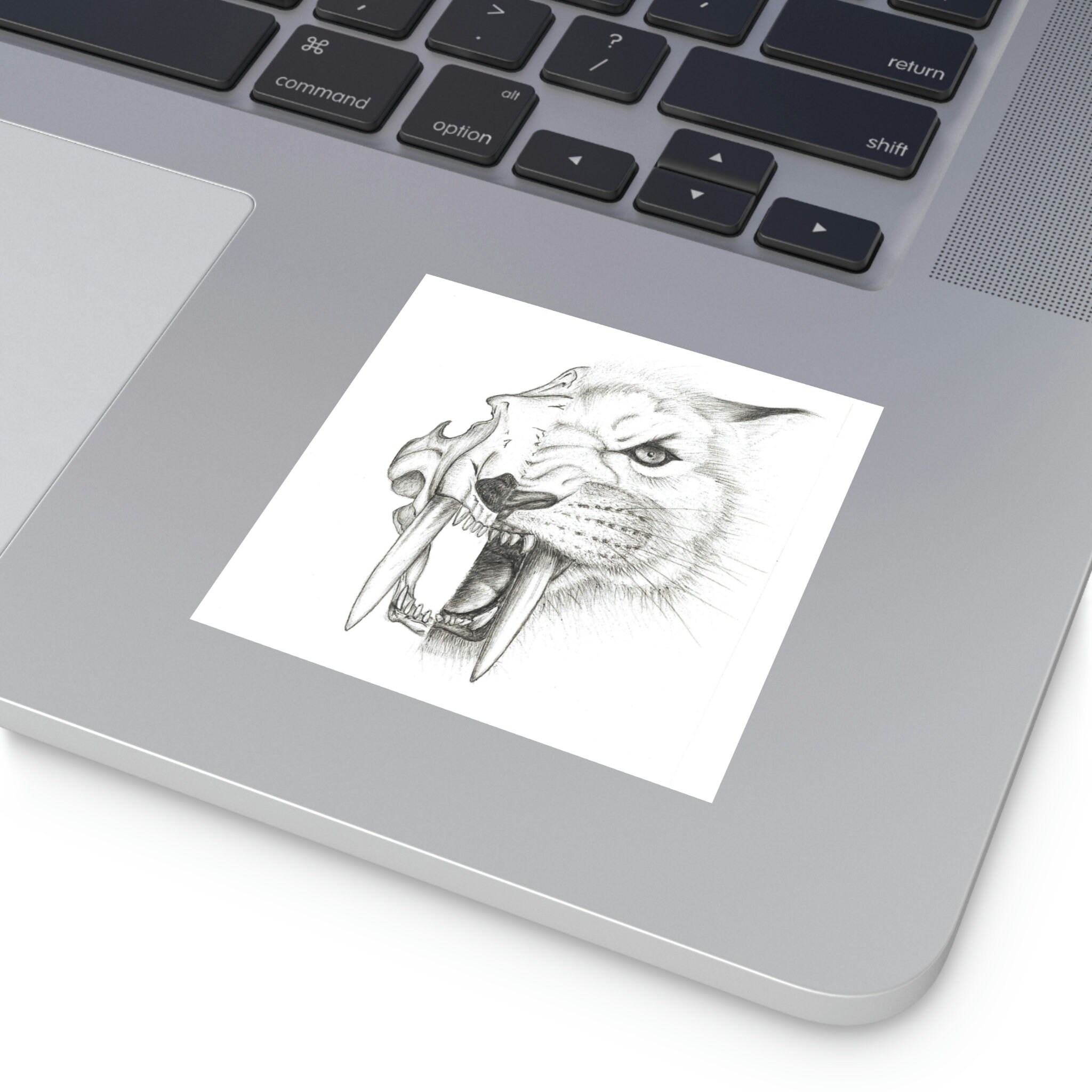 Saber Tooth Skull Sticker - Etsy