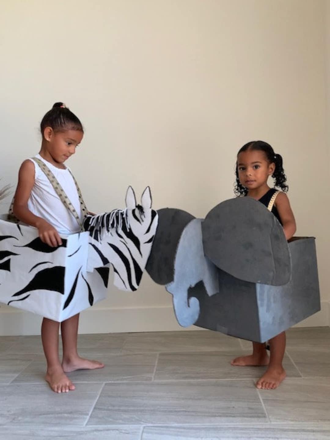 Child/ Adult Safari Animal Parade Costume PDF Template Zebra Elephant ...