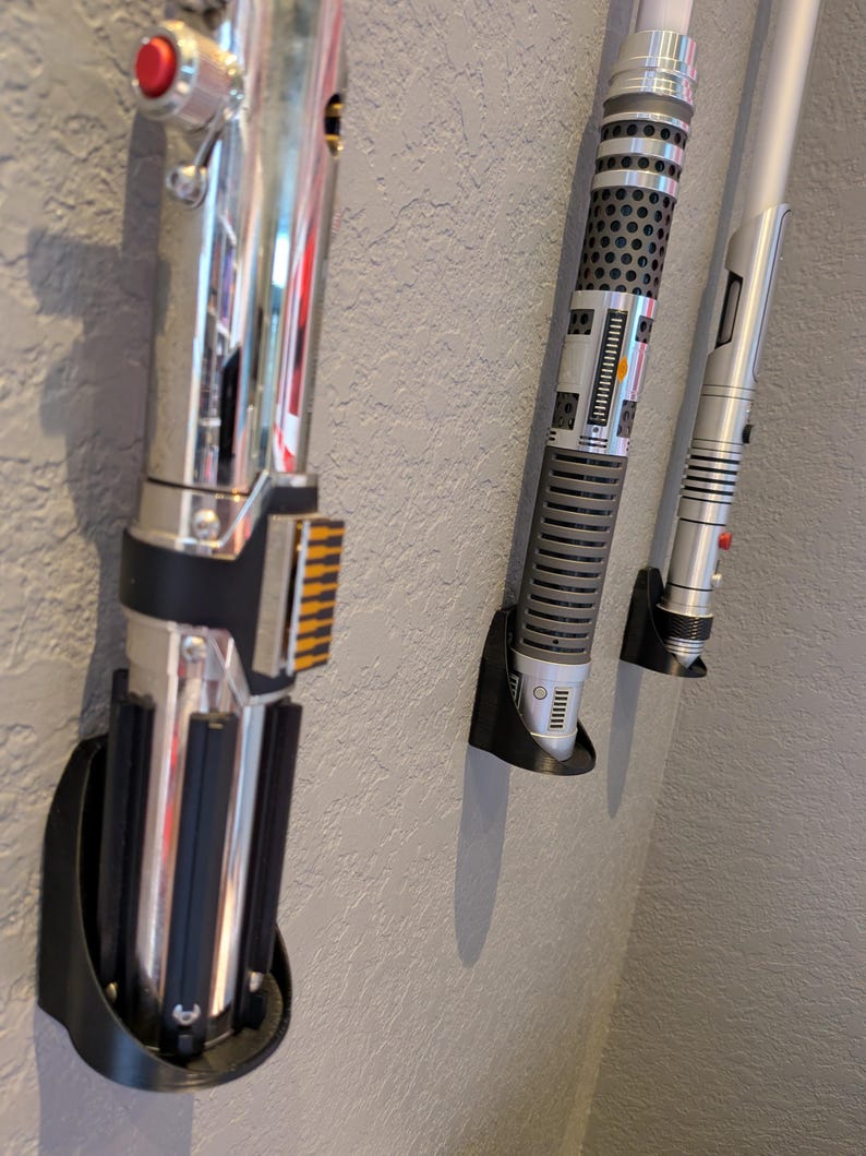 Vertical Lightsaber Wall Mount - Heavy Duty Floating Hanger for ...