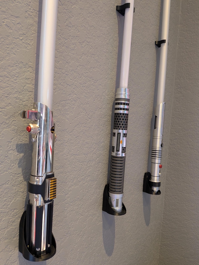 Vertical Lightsaber Wall Mount - Heavy Duty Floating Hanger for ...