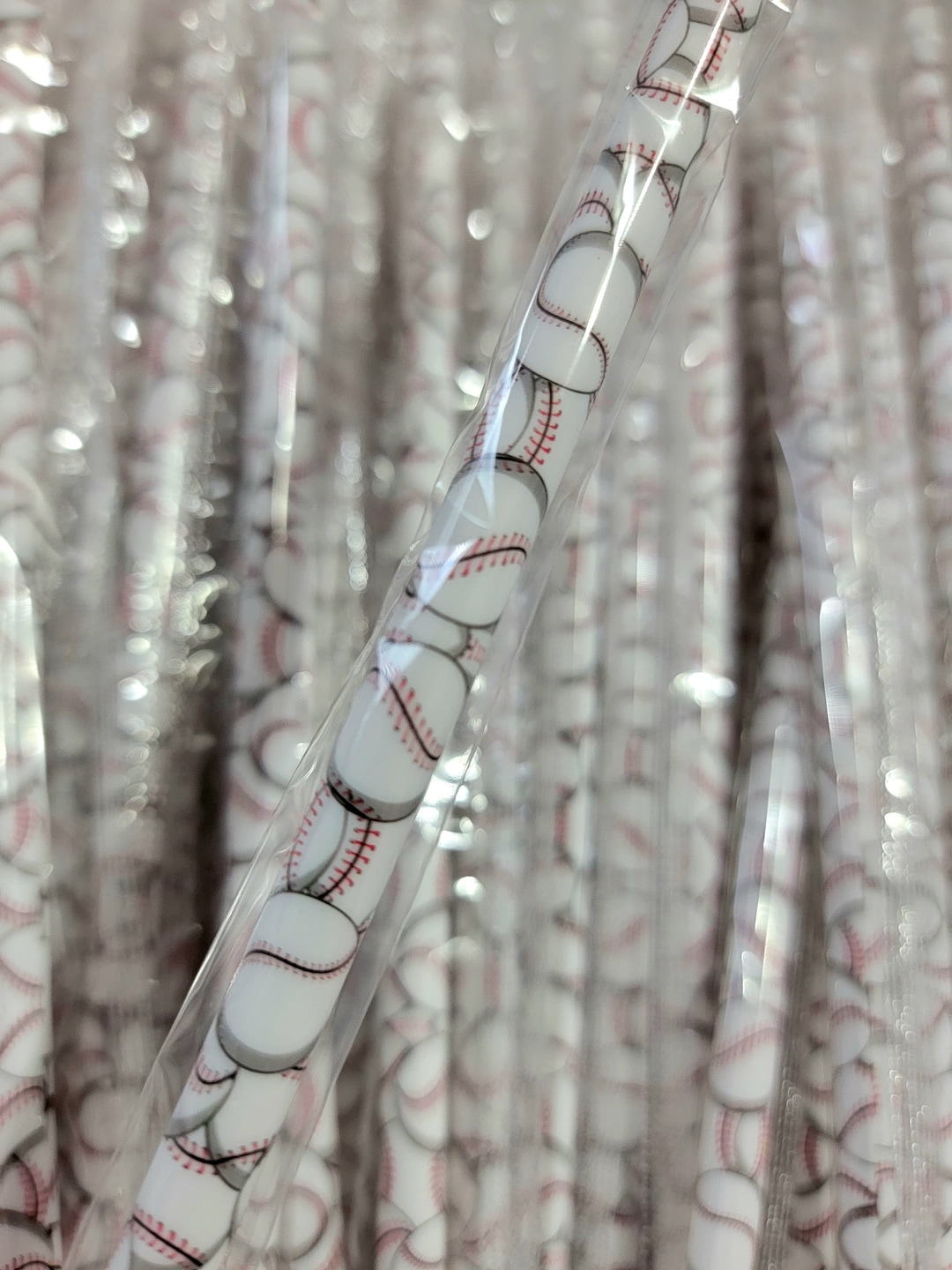 TEAM BUNDLE BASEBALL- Set of 12 Plastic Reusable Straws - Etsy
