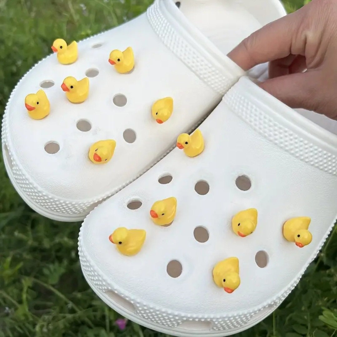 10 Pcs Set - Yellow Rubber Duck Shoe Charms - Etsy