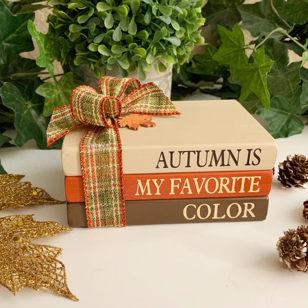 Fall Book Stack - Etsy