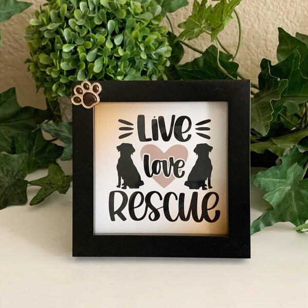 Rescue Dog Sign - Etsy