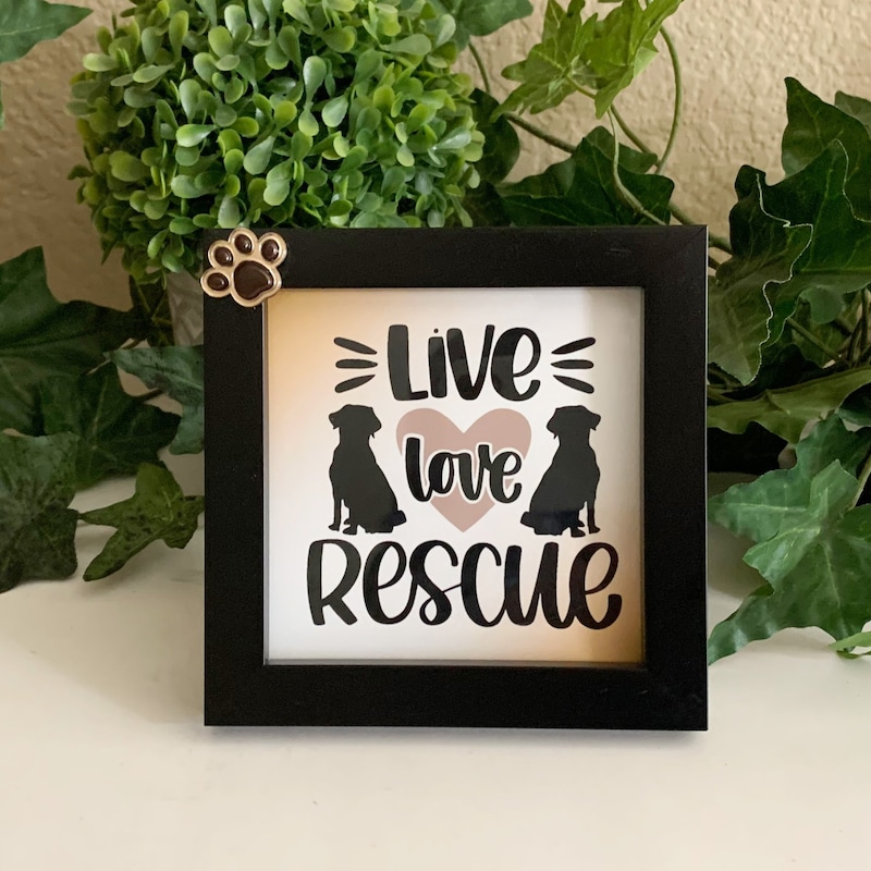 Rescue Dog Sign - Etsy