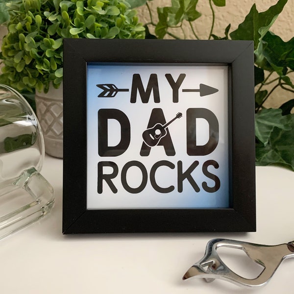 Dad Rocks Frame - Etsy